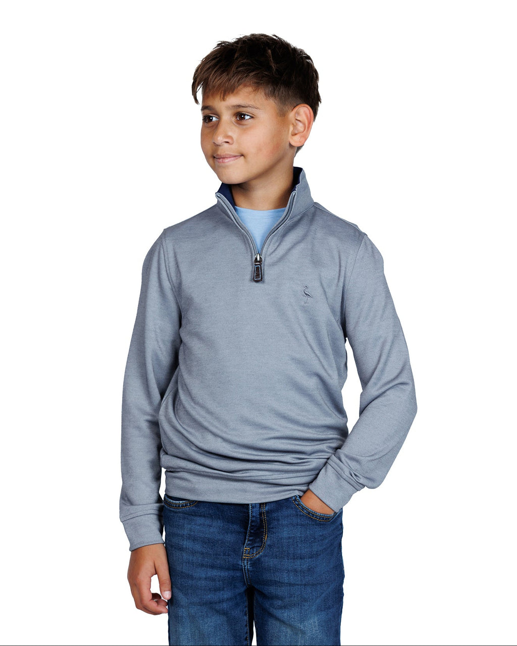 Boys In Motion Modal Quarter-Zip - Boys Sweaters & Pullovers - TailorByrd