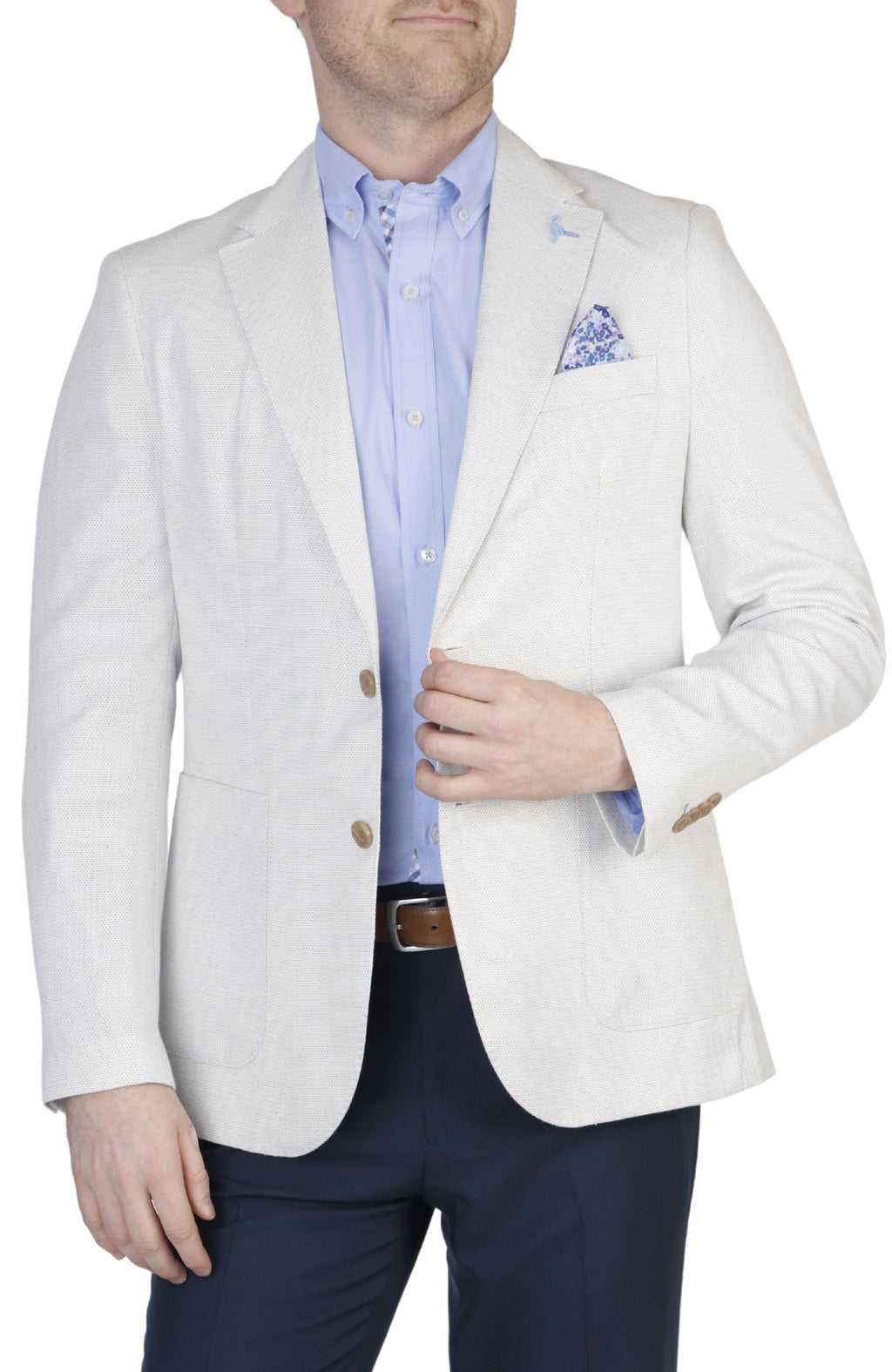 Vista White Nailhead Sport Coat – TailorByrd